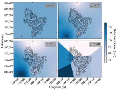 Water Free Full Text Impacts Of Spatial Interpolation Methods On Daily Streamflow
