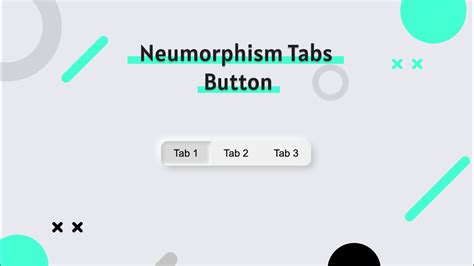 Neumorphism Tabs Button Html Css Amanselfcoder Youtube