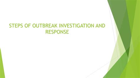 Disease Outbreak Investigation Pptx