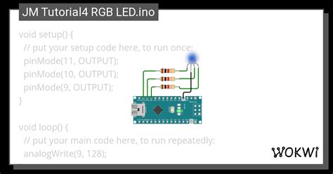 Jm Tutorial4 Rgb O Wokwi Esp32 Stm32 Arduino Simulator