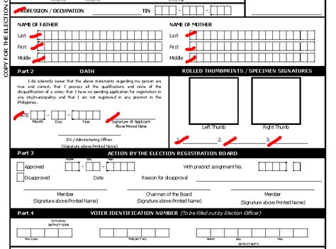 Comelec New Voters Registration Procedures Pawprint Stamped