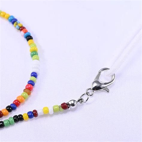 Цветни мъниста Вериги за очила за маски Жена презрамка за врата за държач на маска Модни очила