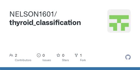 Github Nelson1601thyroidclassification