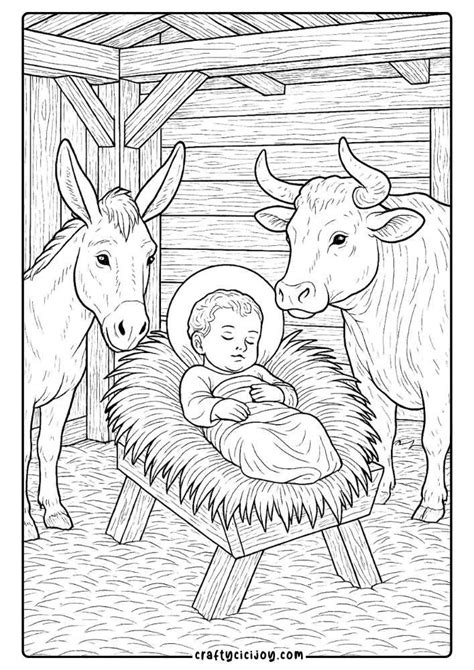 Nativity Coloring Pages 15 Free Printable Pdfs Coloring Feel