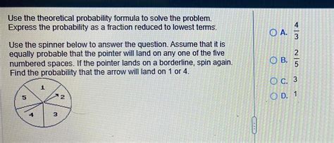 Answered Use The Theoretical Probability Formula To Solve The Problem