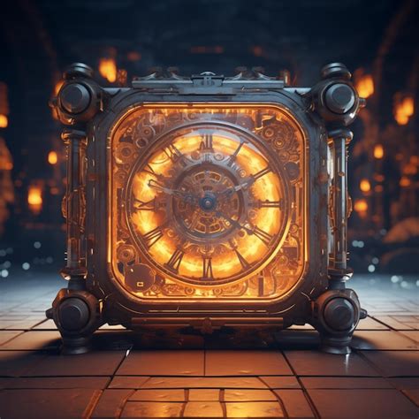 Premium Photo Time Machine Clock