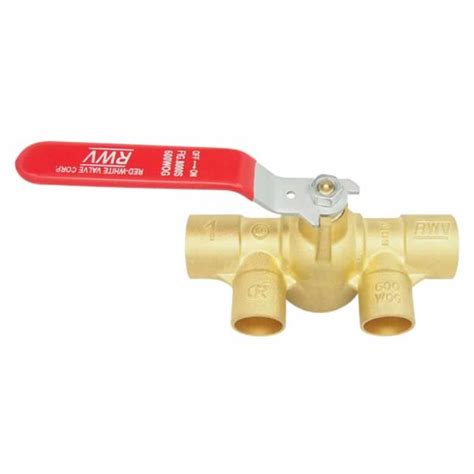 8000s Dzr Brass Closely Spaced Tee Red White Valve Corp