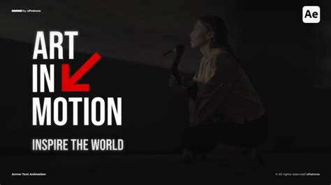 Arrow Text Animation Ae After Effects Project Files Videohive