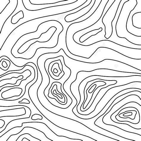 Vector Illustration Of A Topographic Map With Abstract Geographical
