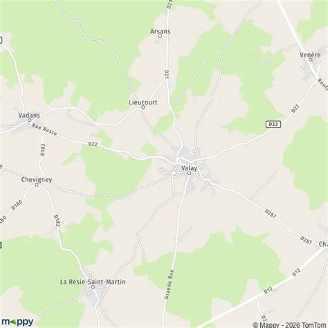 Plan Valay Carte De Valay 70140 Et Infos Pratiques