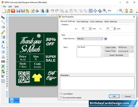 Screenshots Of Card And Label Design Software How To Create Stickers