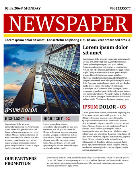 11x14 In Tabloid Newspaper Front Page Template Word Highfile