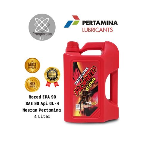 Jual Oli Pertamina Rored Epa Sae 90 Oli Gardan Gear Oil 4 Liter Oli