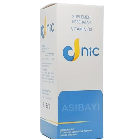 Jual Suplemen Kesehatan Vitamin D3 Dnic 100 Ml Shopee Indonesia