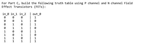 Solved For Part C Build The Following Truth Table Using P