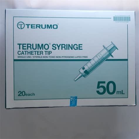 Jual Spuit 50cc Terumo Syringe 50ml Terumo Catether Tip Lubang Tengah Isi 20pcs Box Shopee