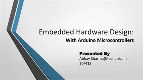 embedded hardware design pptx technology and computing