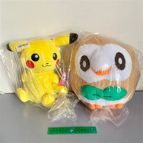 Pikachu And Rowlet Pokemon Soft Toy Plushie Toreba Hobbies And Toys Toys And Games On Carousell
