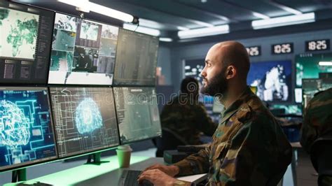 Army Specialist Employing Ai Tech To Improve Military Warfare Systems Stock Video Video Of