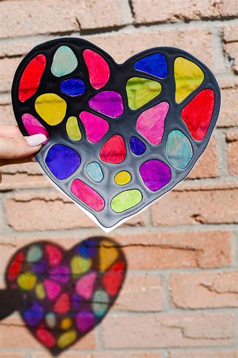 Stained Glass Suncatcher Craft Black Glue Diy Suncatchers