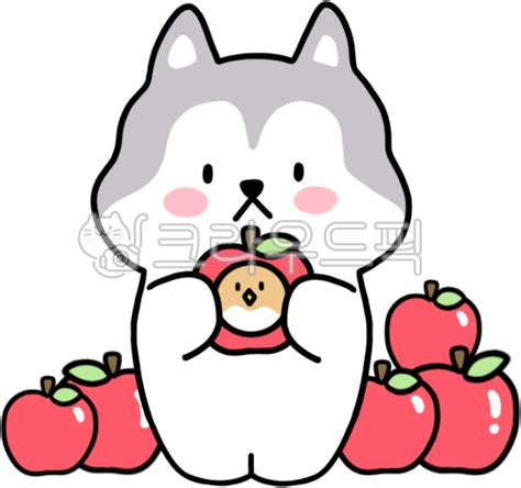 이모티콘 캐릭터 스티커 다이어리꾸미기 강아지 사진이미지일러스트캘리그라피 솜솜달작가