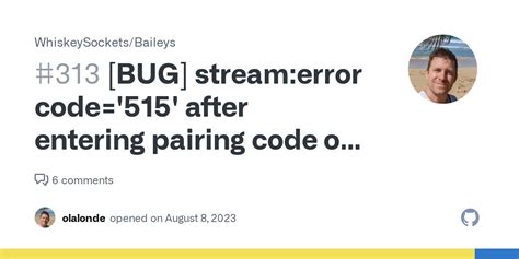 Bug Streamerror Code515 After Entering Pairing Code On Phone