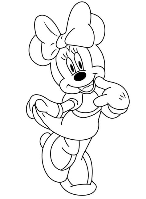 Planse De Colorat Cu Minnie Mouse Desene De Colorat