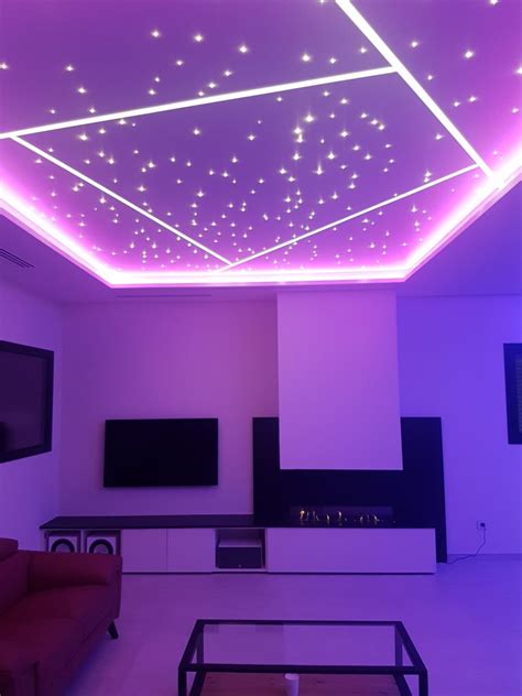 Plafonds Tendus Meunier Plafond Tendu éclairant Profils Leds Et Fibre Optique Plafonds Tendus