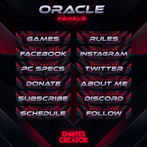Oracle Twitch Panels Emotes Creator