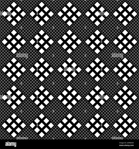 Seamless Geometrical Square Pattern Background Abstract Monochrome