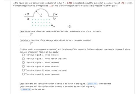 Solved In The Figure Below A Semicircular Conductor Of Chegg