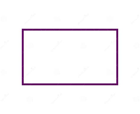 Rectangle Shape Outline Stroke Purple Symbol Vector Stock Illustration Illustration Of Drawing