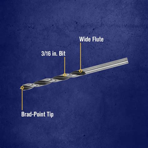 Irwin 49613 Brad Point Drill Bit 316 Federated Tool Supply