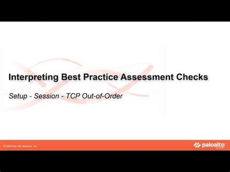 TCP Out Of Order Palo Alto Networks