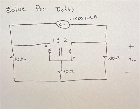 Solved Solve For V T Chegg Com