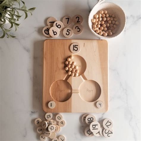 Part Part Whole Board Kindergarten Math Number Decomposition Montessori Materials Part