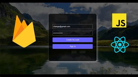 How To Add E Mail And Password Authentication With Firebase In React For Beginners 🚀🚀🔥 Youtube