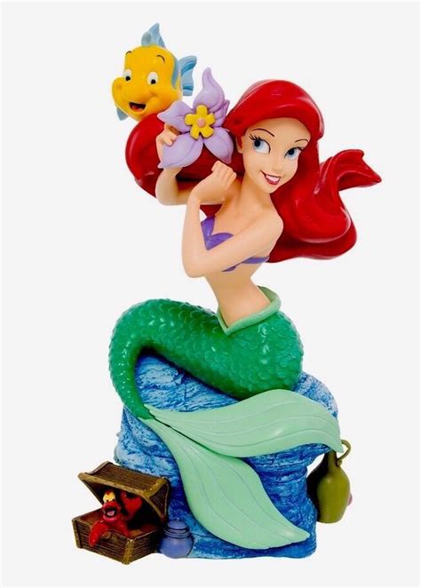 Disney Parks Ariel The Little Mermaid Musical Figurine Plays Under The