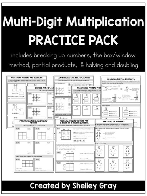 Multi Digit Multiplication Strategies Pdf
