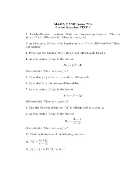 Cauchy Riemann Equations Examples Tessshebaylo