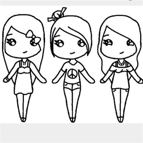 Kleurplaat Kawaii Bff Form With Images Chibi Girl Drawings The Best Porn Website