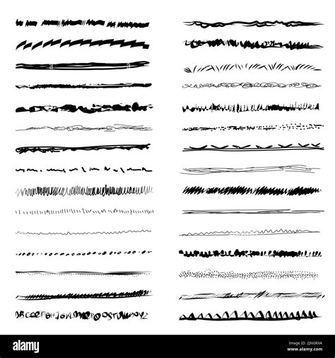 Lines Free Hand Drawing Brush Lines Brush Strokes Underlines
