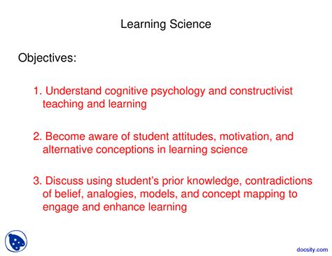 Learning Science Secondary Science Methods Lecture Slides Docsity