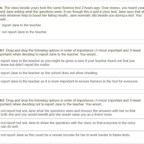 Example Item With Vignette And Corresponding Options Download Scientific Diagram