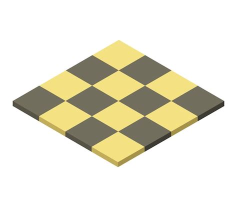 Изометрическая шахматная доска Премиум векторы