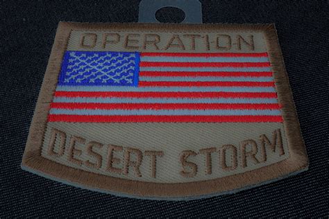 Operation Desert Storm Patch Us Iraq War Military Veteran Patches By