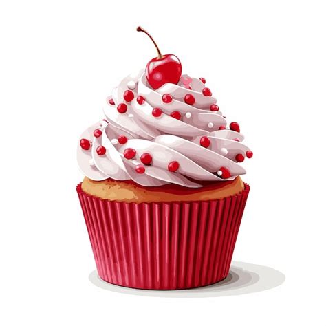 Premium Vector Cute Dessert Cupcake Vector