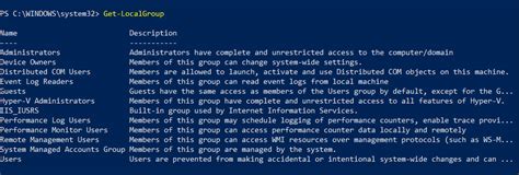 add delete and modify user accounts and local groups with powershell
