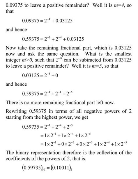 a better way to show conversion of decimal fractional number to binary