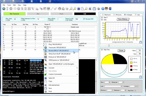 Network Pinger Help On The Traceroute Tool Freeware